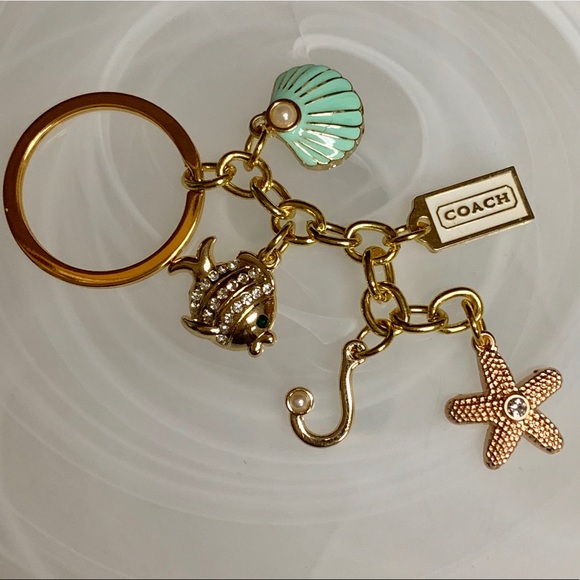 Coach | Accessories | Coach Gold Plated Sea Life Themed Keychain Nwot ...